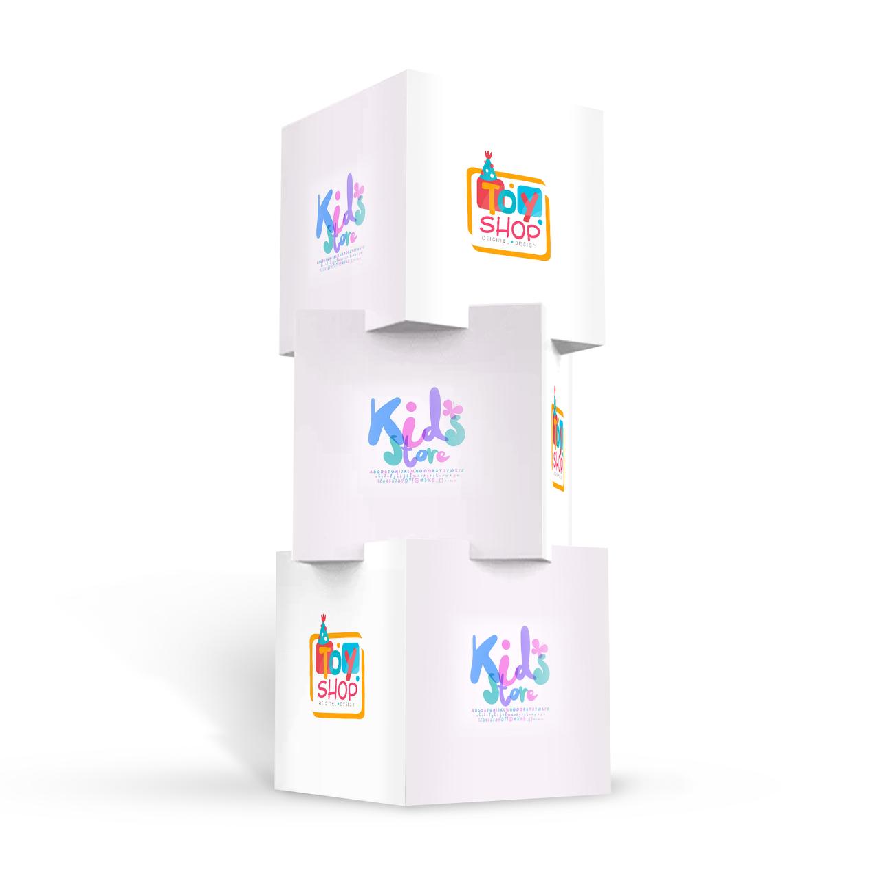 Stackable Corrugated Plastic Cube Signs | Corrugated Plastic Stackable ...