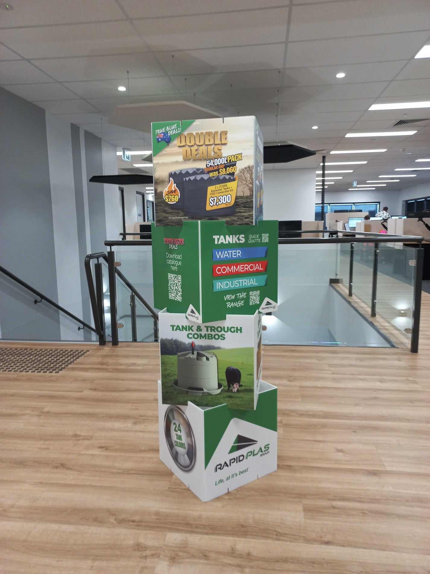 Stackable Corflute Cube Signs | Corflute Stackable Cubes | Custom ...