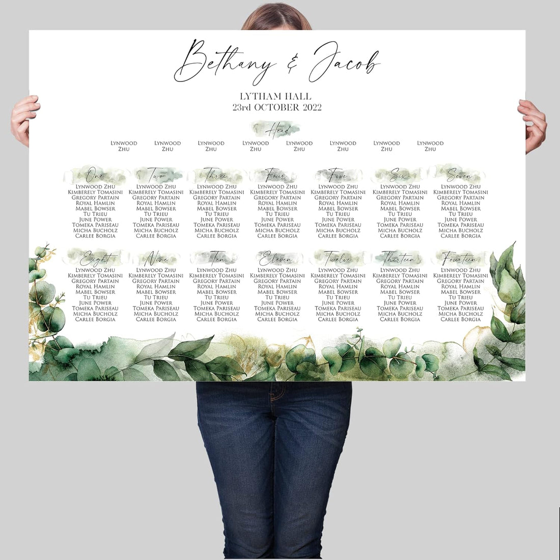 Foam Board Printing | Wedding welcome and seating signs
