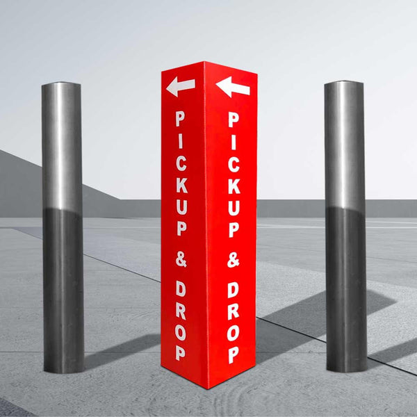 Bollard Cover Signs | Plastic Bollard Wraps for Retail & Promotions